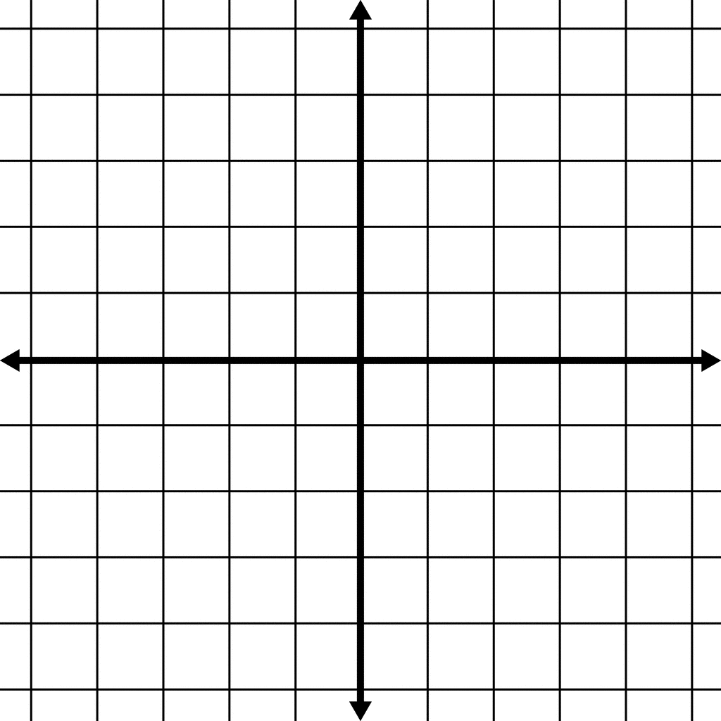 Blank Four Quadrant Graph Stock
